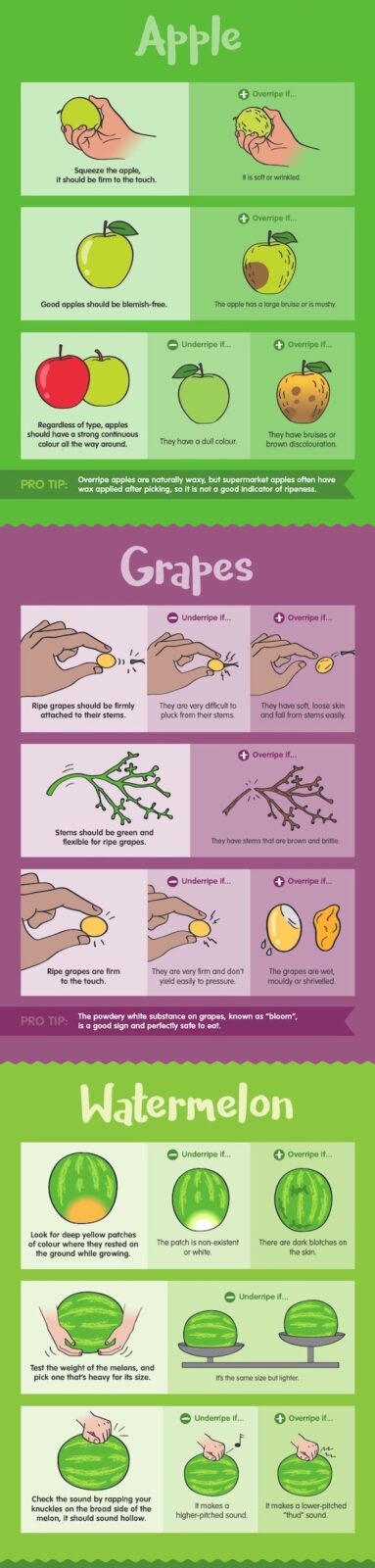 How to Choose Perfectly Ripe Fresh Fruits and Vegetables Every Time