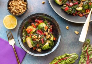 Crispy Brussels Sprouts with Agave-Mustard Sauce - The Vegan Atlas