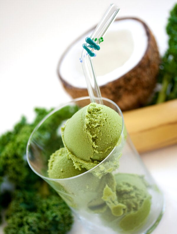 Green Smoothie Coconut Kale Ice Cream - The Vegan Atlas