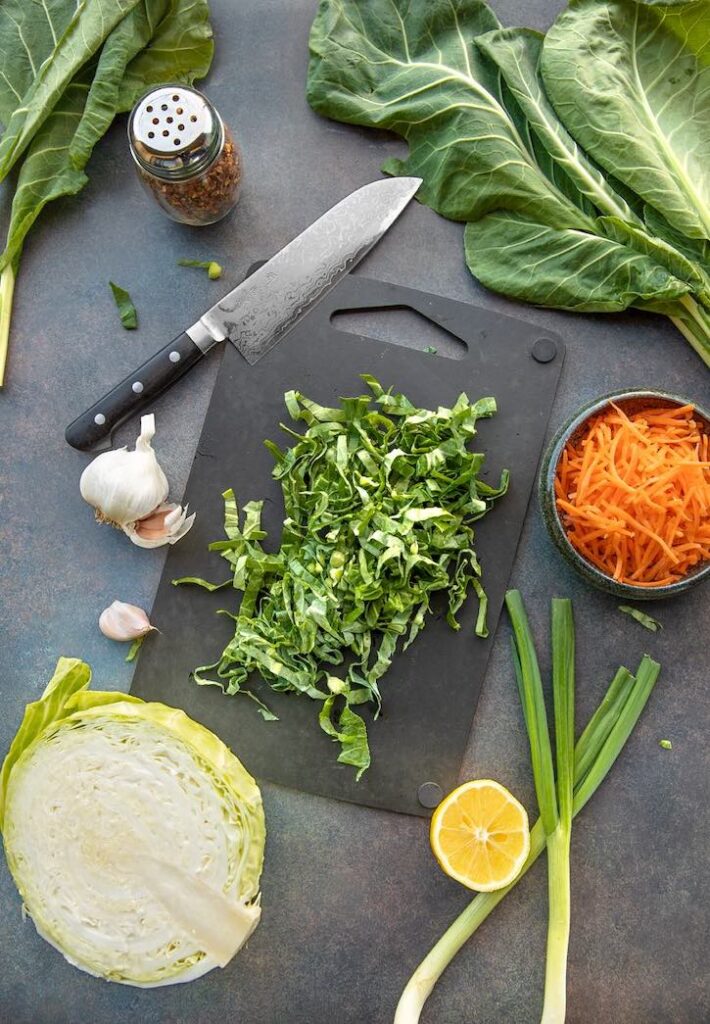 Stir-Fried Collard Greens and Cabbage