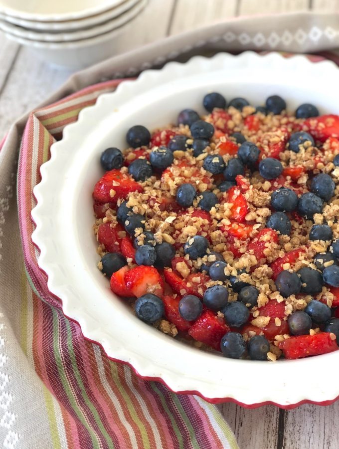 Unbaked Strawberry and Blueberry Crisp (an instant fresh dessert) - The ...