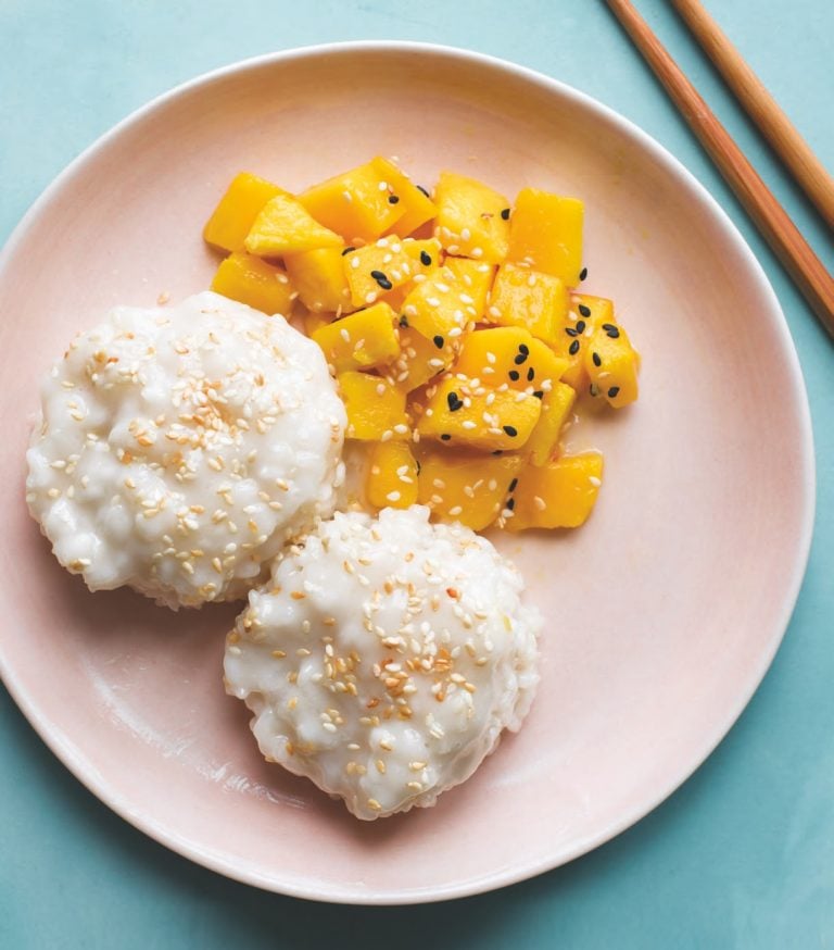Instant Pot® Thai Mango Sticky Rice - The Vegan Atlas