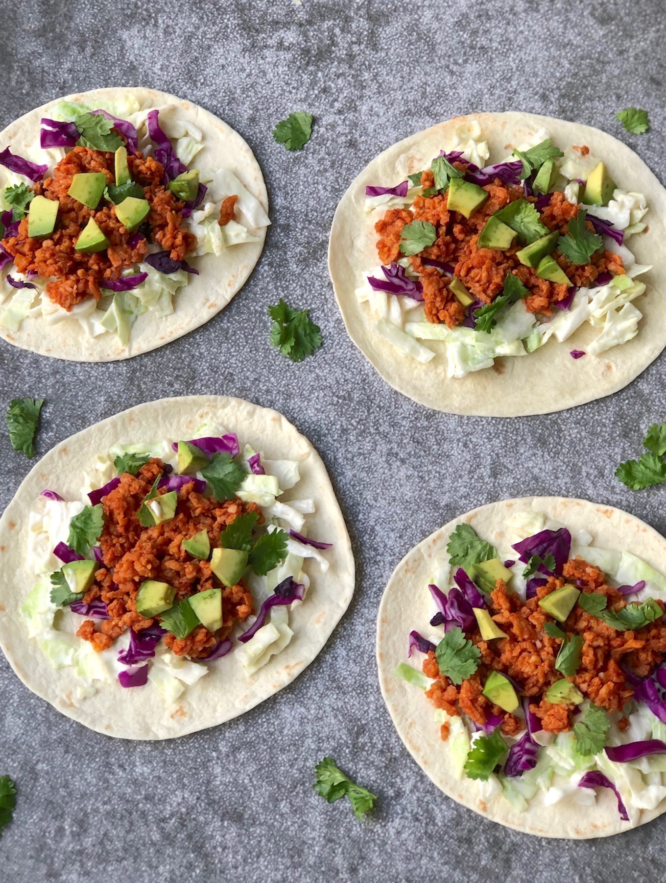 Easy Coleslaw & Plant Protein Soft Tacos - The Vegan Atlas