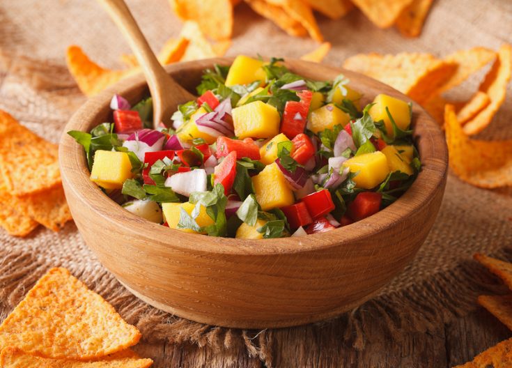 Classic Mango Salsa (no tomatoes) - The Vegan Atlas