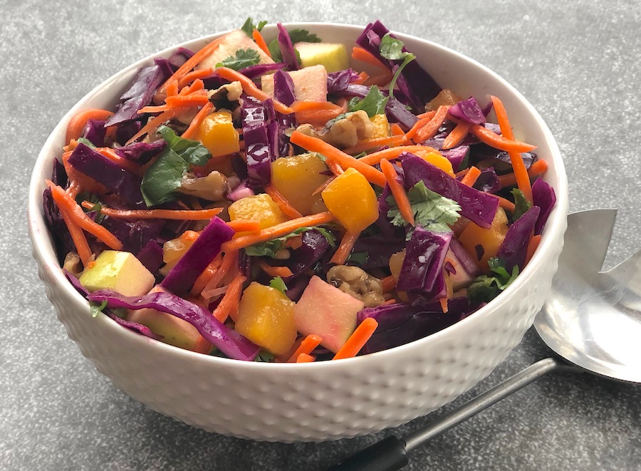 Fruity Red Cabbage Salad | The Vegan Atlas