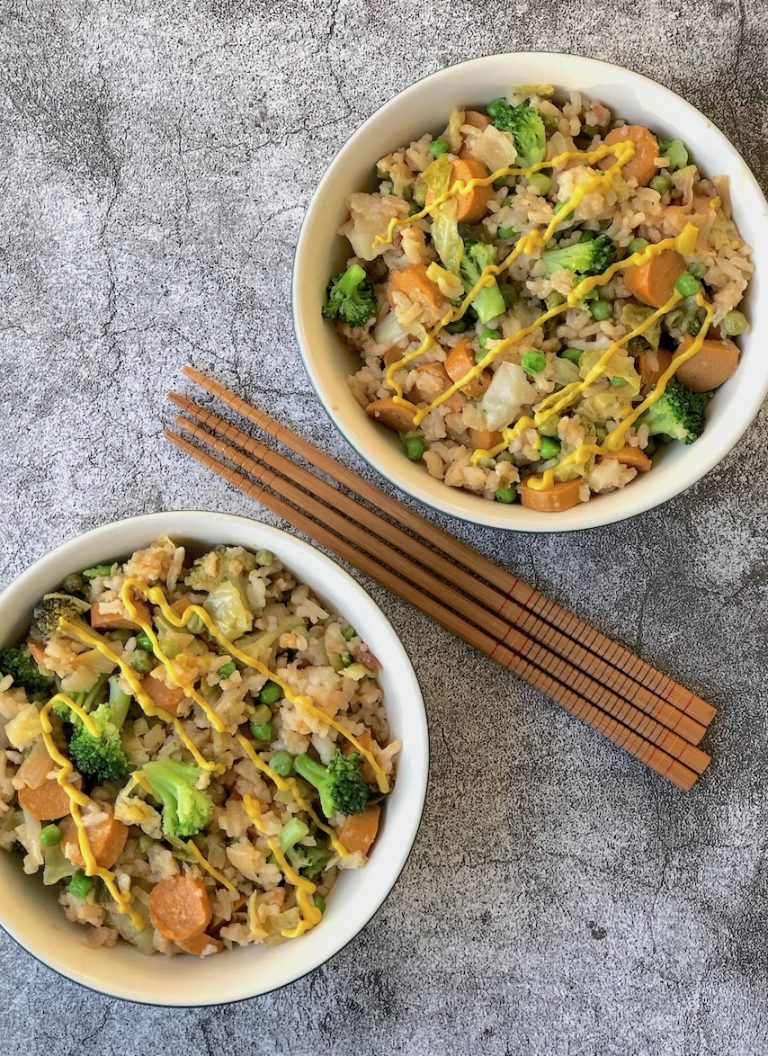 Vegan Hot Dog Fried Rice (“Chicago-Style”) - The Vegan Atlas