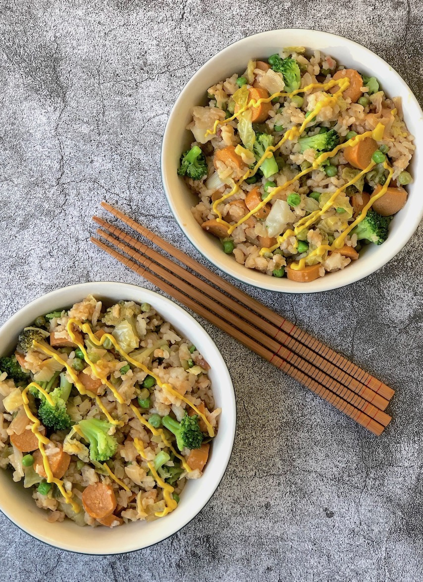 Vegan Hot Dog Fried Rice (“Chicago-Style”) - The Vegan Atlas