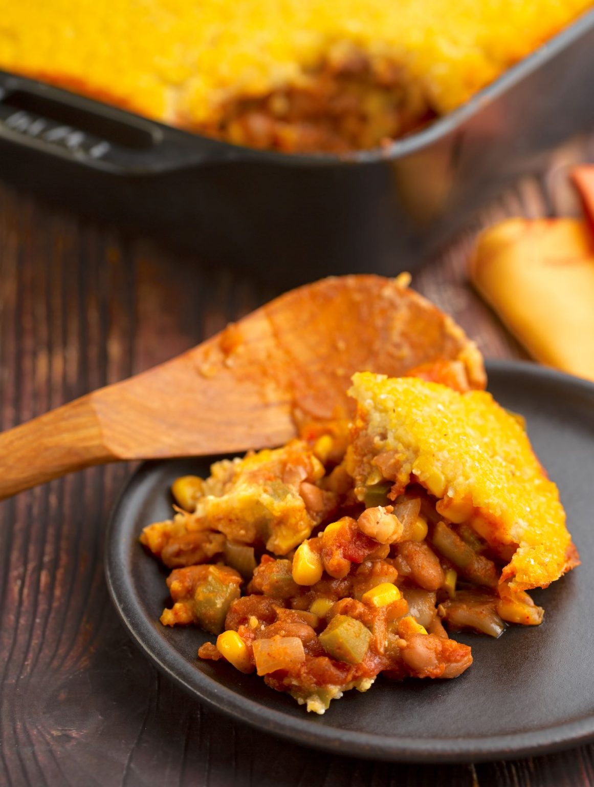 Chili Bean Casserole with Cornmeal Crust - The Vegan Atlas