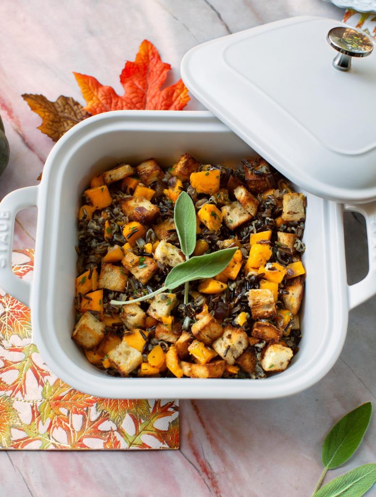 Wild Rice and Butternut Squash Stuffing - The Vegan Atlas