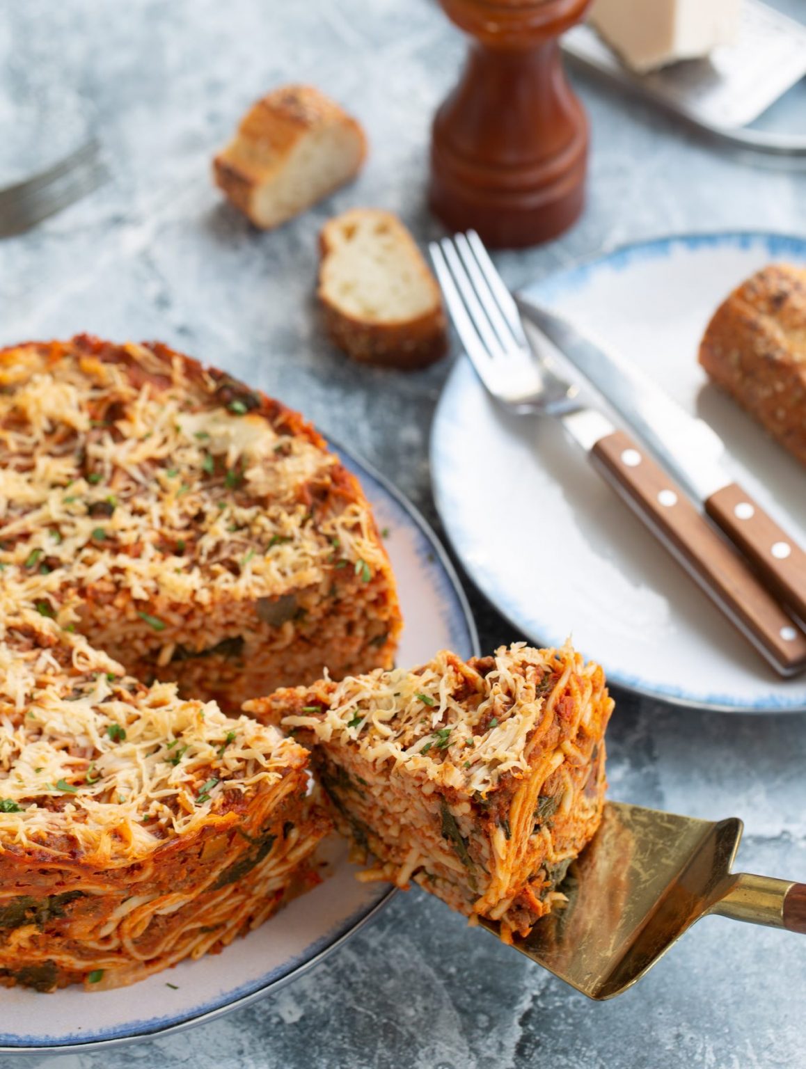 Vegan Baked Spaghetti Pie - The Vegan Atlas