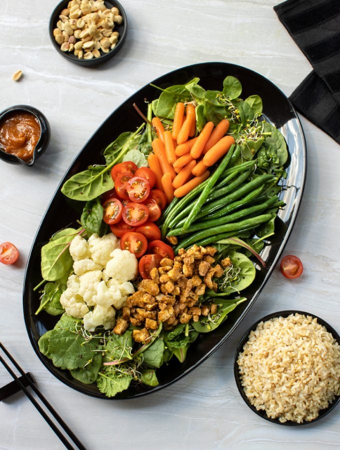 Indonesian-Style Gado-Gado (Mixed Vegetable Platter with Peanut Sauce)