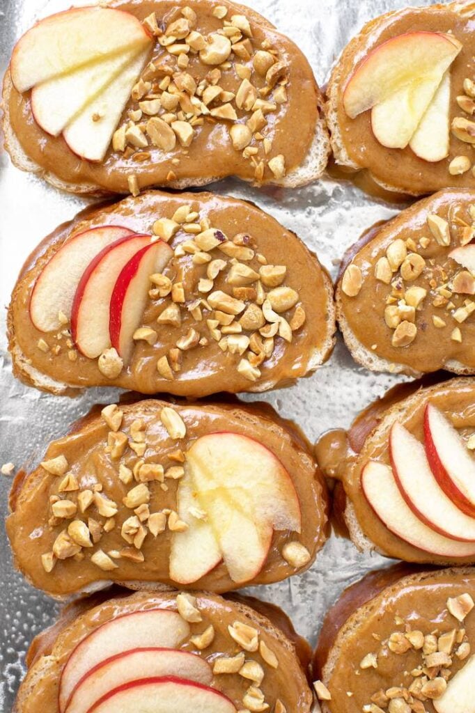 Apple-Cinnamon Peanut Butter Bostock - The Vegan Atlas