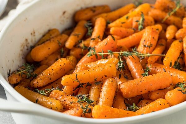 Maple Roasted Baby Carrots (with Thyme or Parsley) - The Vegan Atlas