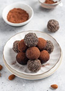 Vegan Maca Chocolate Nut Butter Truffles