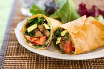 Tempeh Wraps with Quinoa, Avocado, & Tomato - The Vegan Atlas