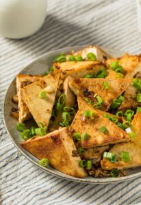 Teriyaki Tofu Triangles - The Vegan Atlas