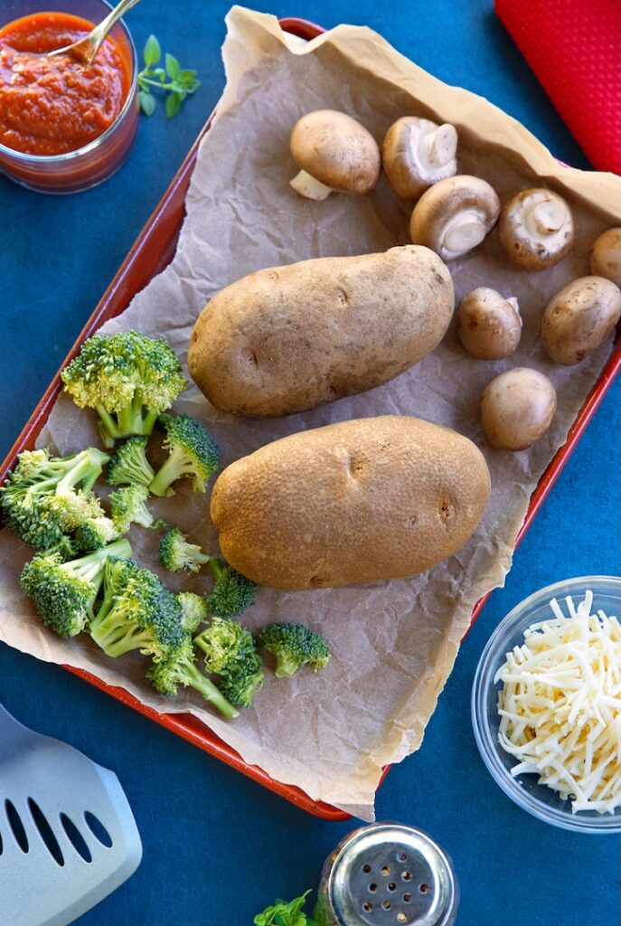 Vegan Pizza Smashed Potatoes